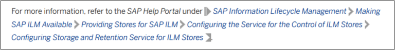 A quick guide to configuring SAP ILM store for HANA database